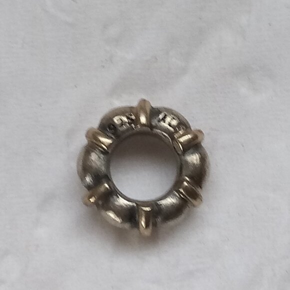 Pandora | Jewelry | Pandora Silver And Gold Spacer Ale 925 Retired ...